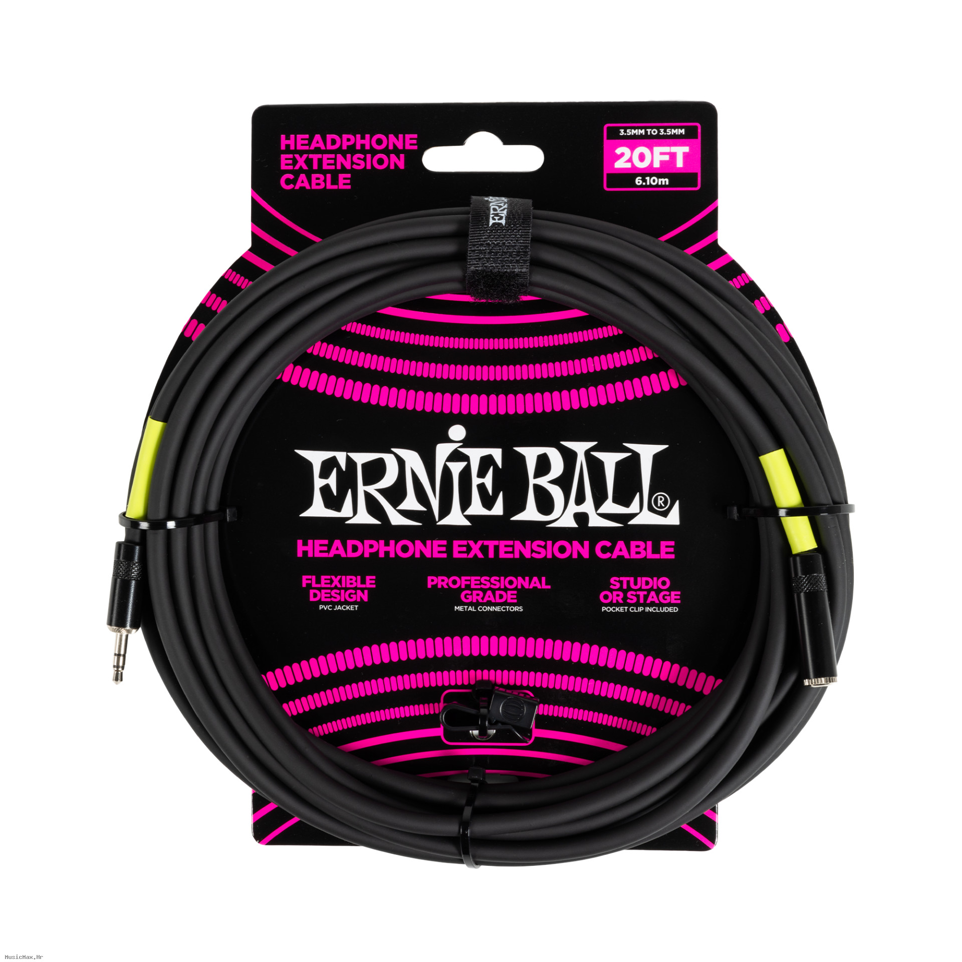 kupi ERNIE BALL 6425 HEADPHONE EXTENSION CABLE 3,5 - 3,5mm 6m audio ...